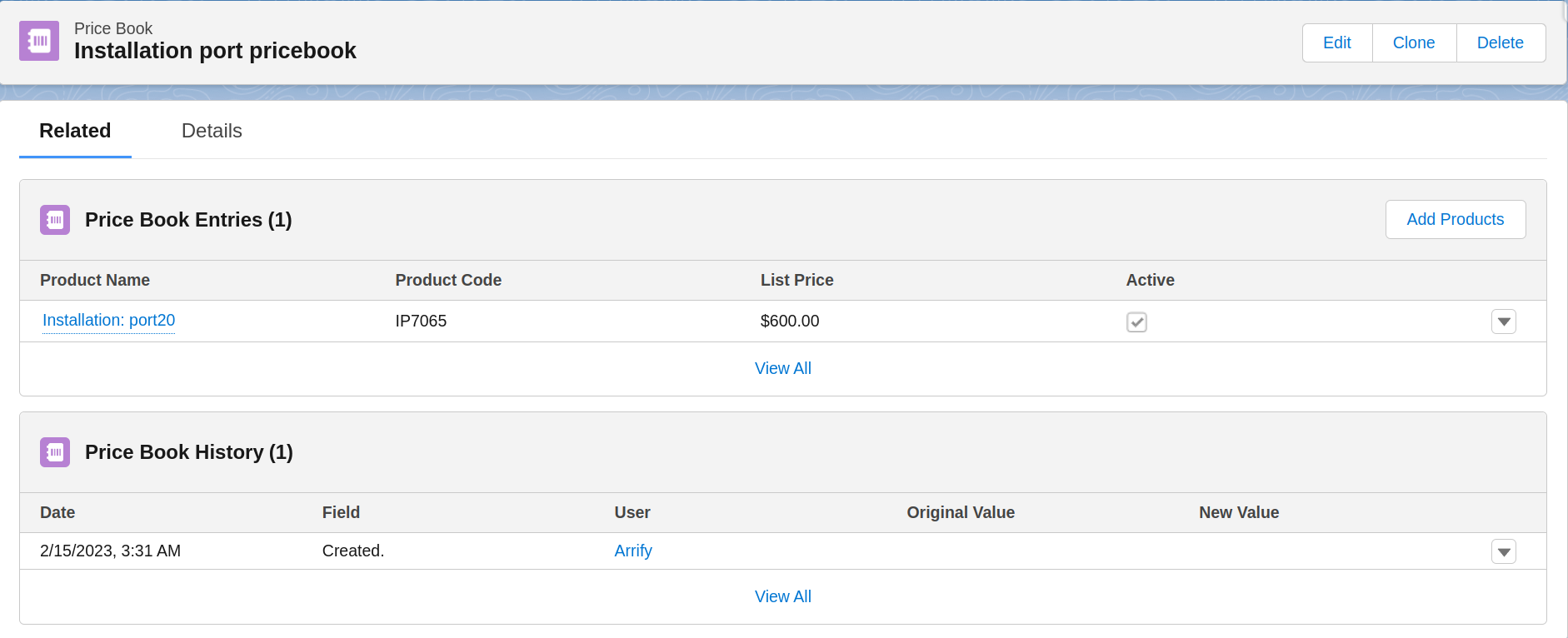 Pricebook in Salesforce - Arrify